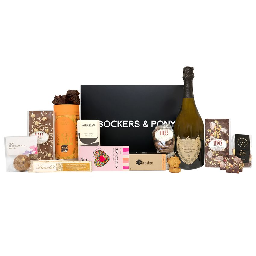 Brownie Hamper & Dom Perignon - Bockers & Pony